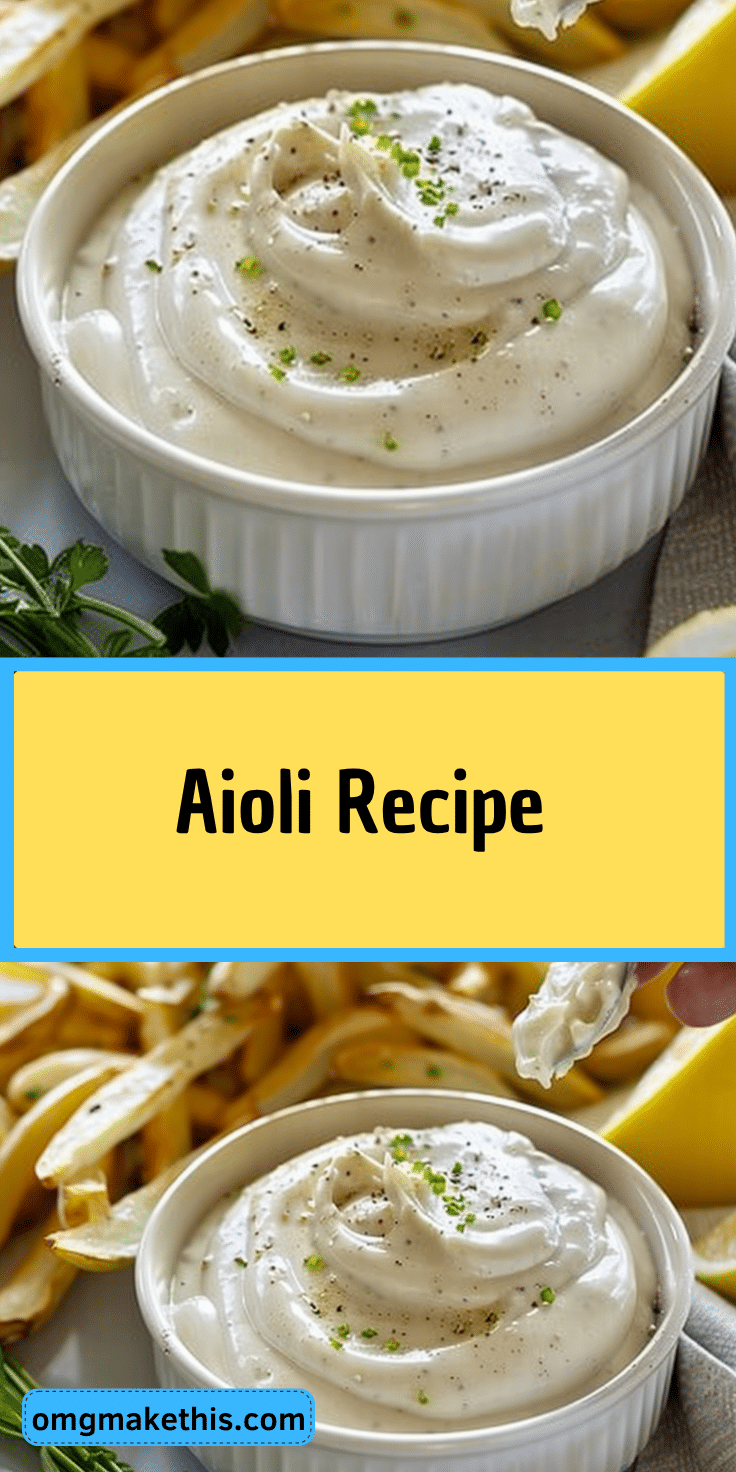 Easy Garlic Aioli Recipe | Omg Make This