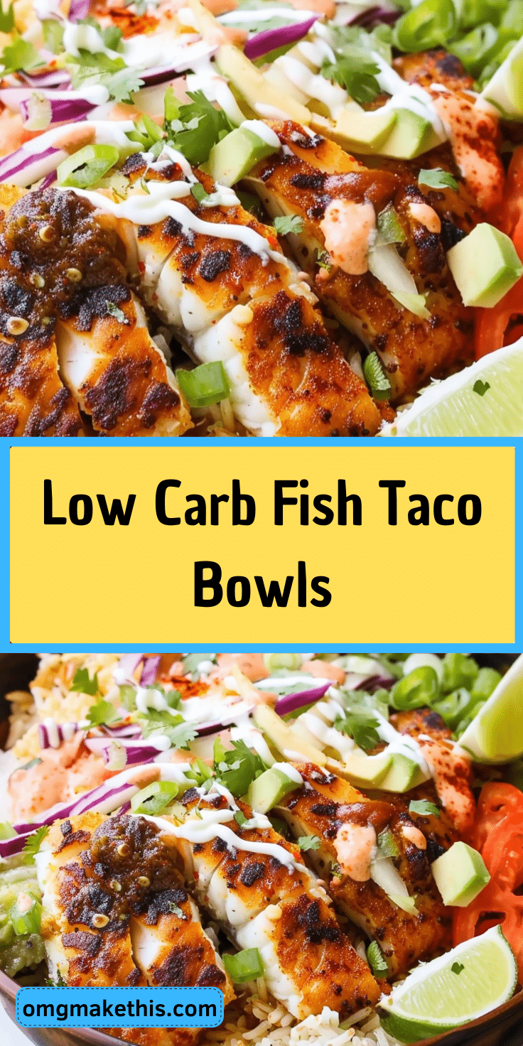 Low Carb Fish Taco Bowls Recipe | Omg Make This