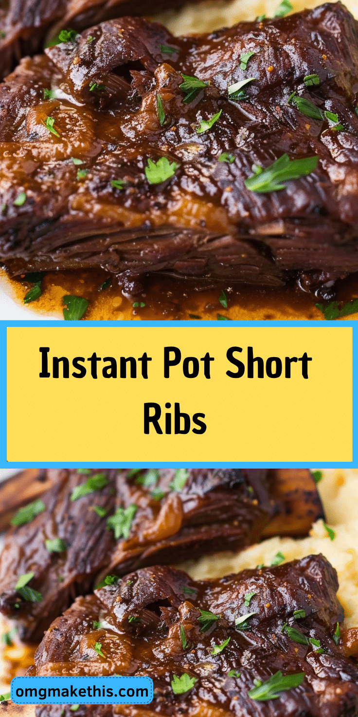 Instant Pot Short Ribs | Omg Make This