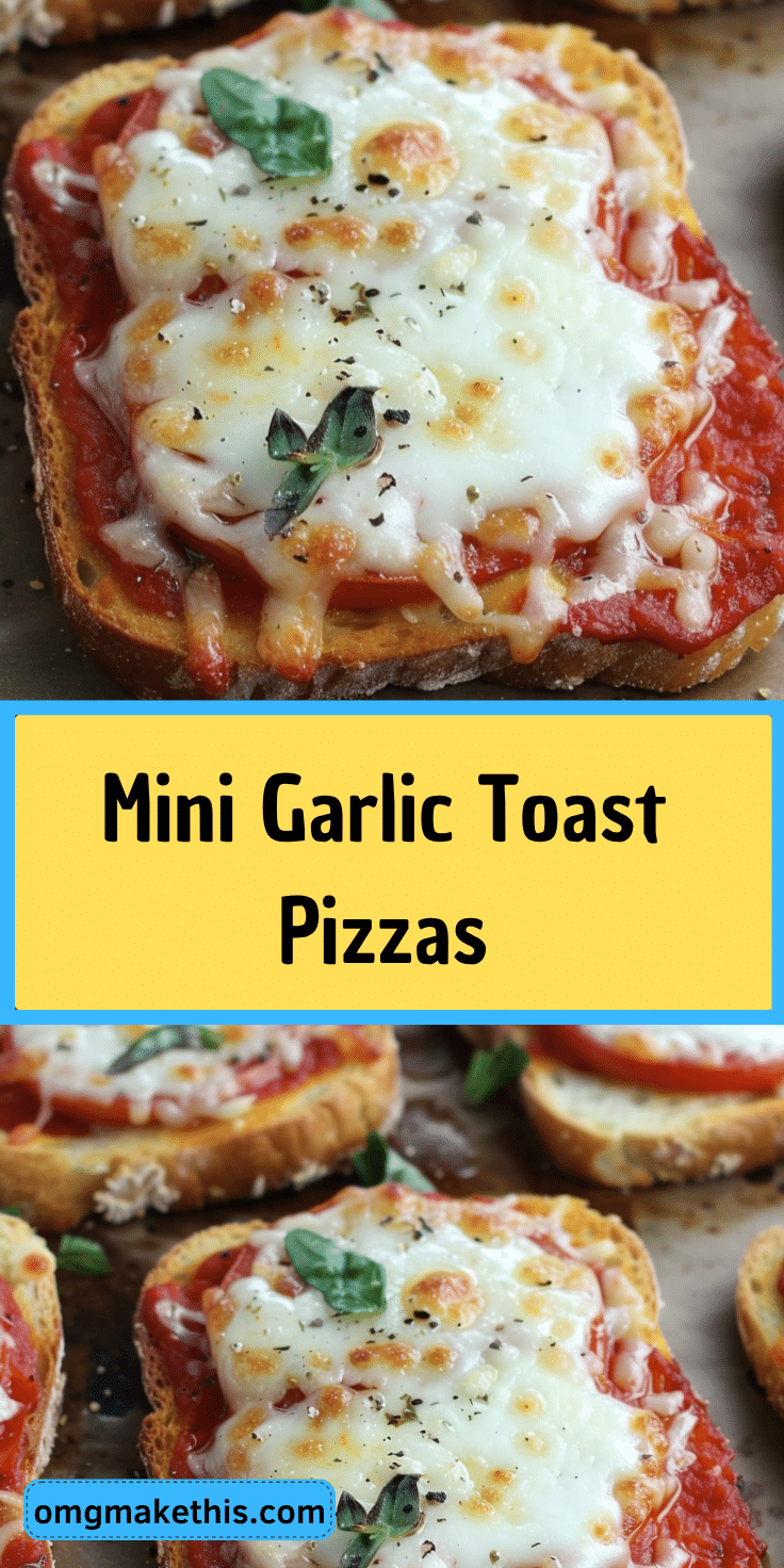 Garlic Toast Pizzas | Omg Make This