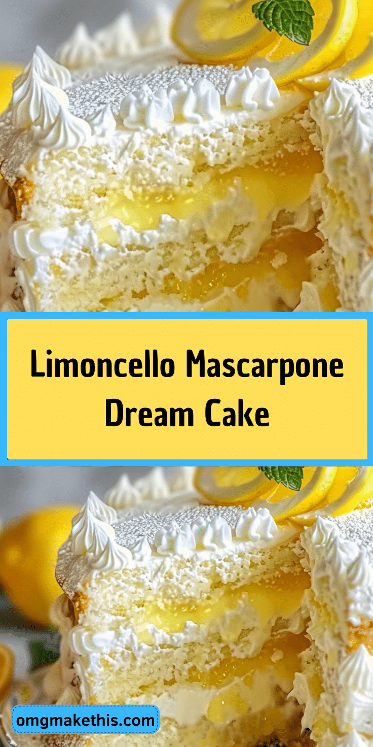 Limoncello Mascarpone Dream Cake | Omg Make This