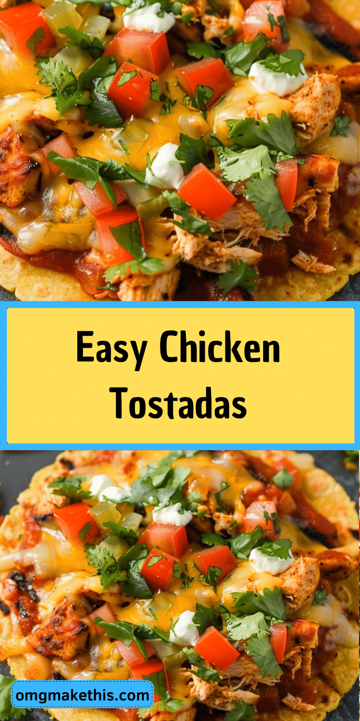 Easy Chicken Tostadas | Omg Make This