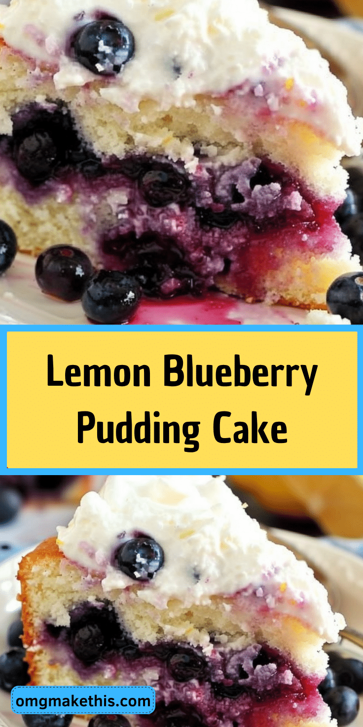 Lemon Blueberry Pudding Cake | Omg Make This