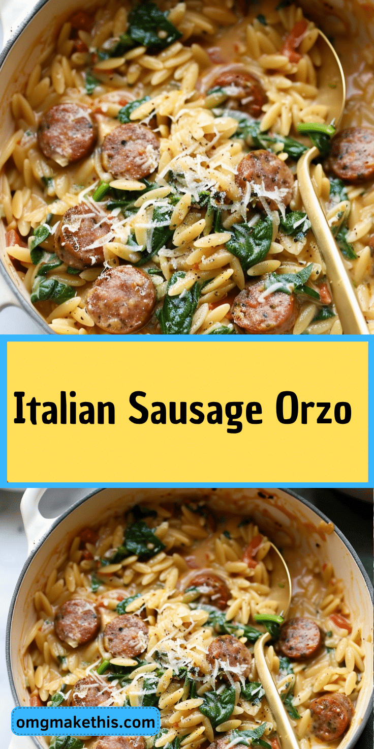 Italian Sausage Orzo | Omg Make This