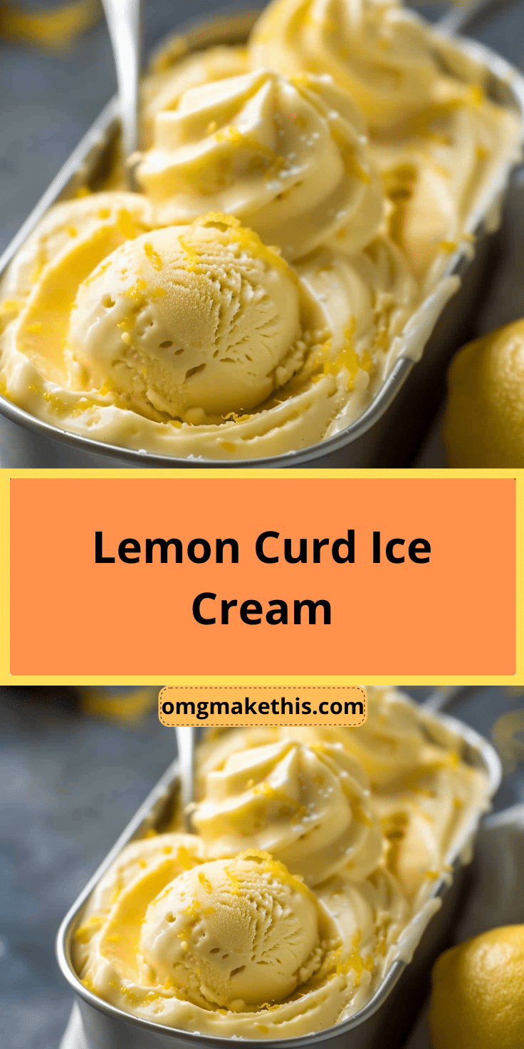 Lemon Curd Ice Cream | Omg Make This