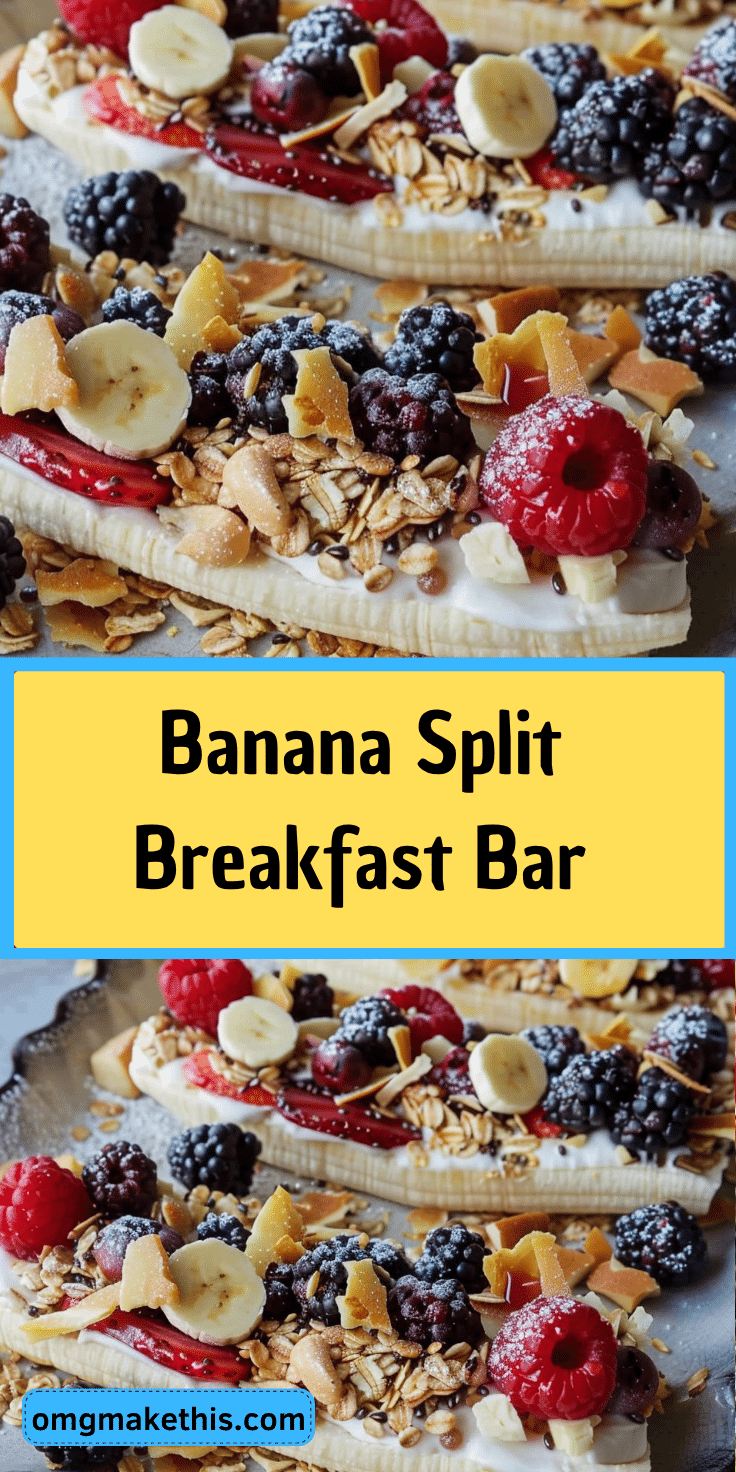 Banana Split Breakfast Bar | Omg Make This