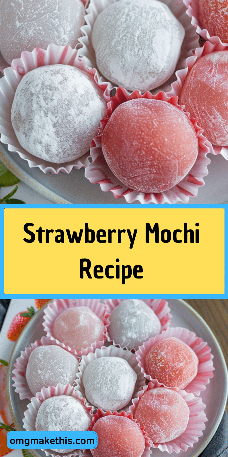 Strawberry Mochi Recipe | Omg Make This