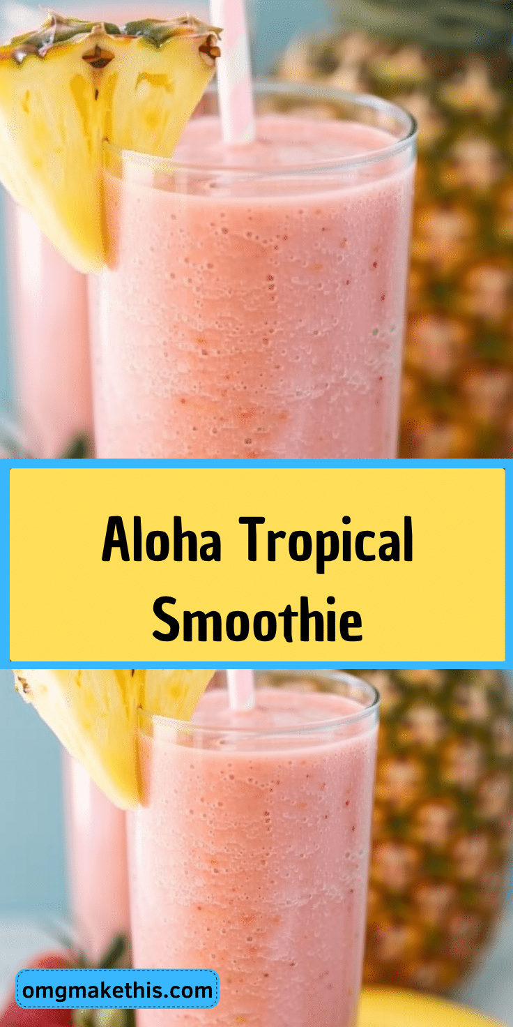 Aloha Tropical Smoothie Recipe | Omg Make This